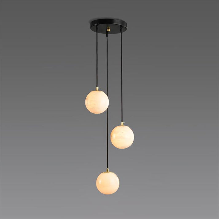 Alabaster Balls Cluster Chandelier – Radilum
