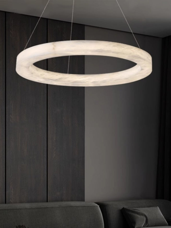 Alabaster Alabaster Ring Chandelier – Radilum