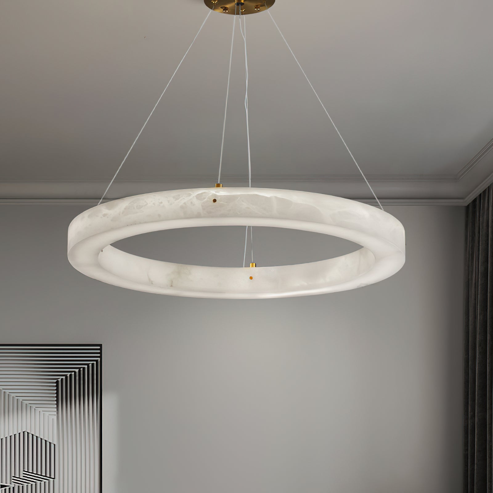 Alabaster Ring Chandelier – Radilum