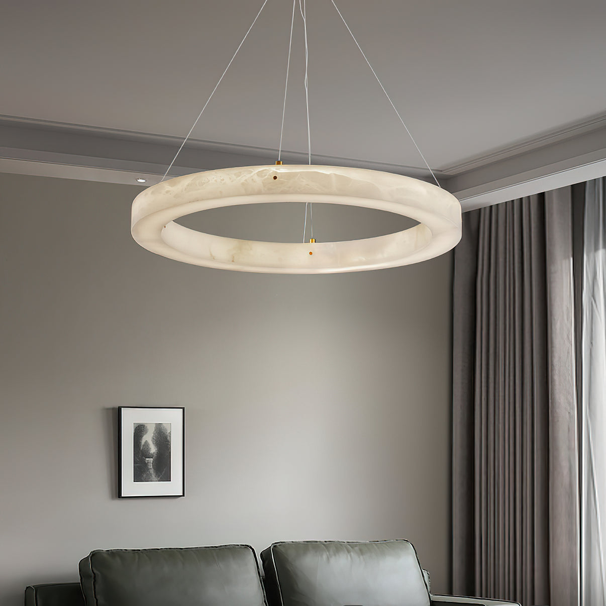 Alabaster Ring Chandelier – Radilum