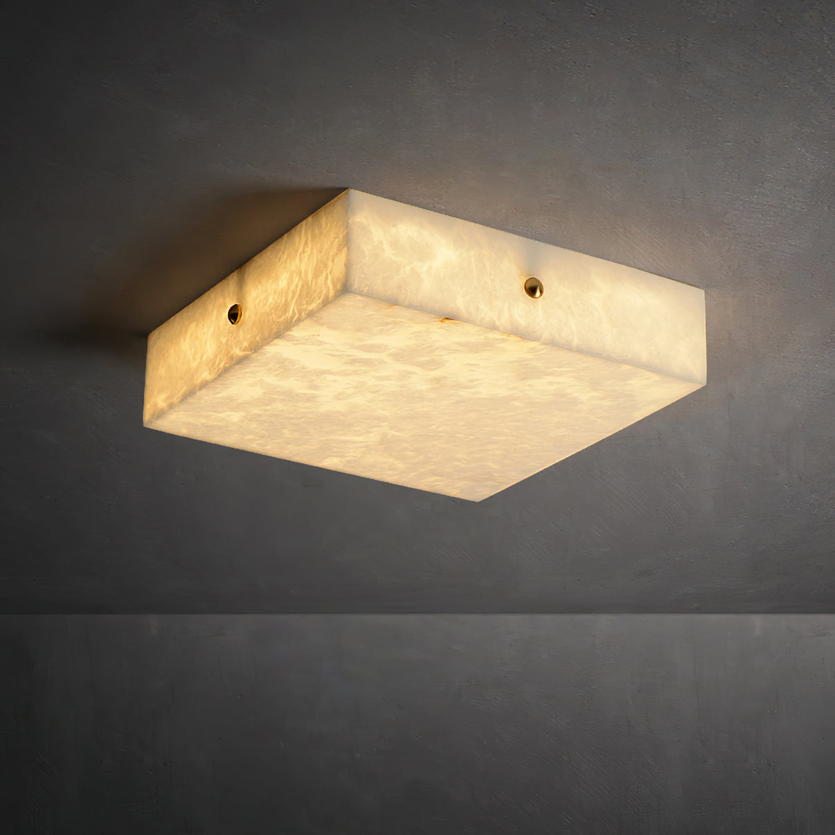 Arca Alabaster Flushmount Ceiling Light – Radilum