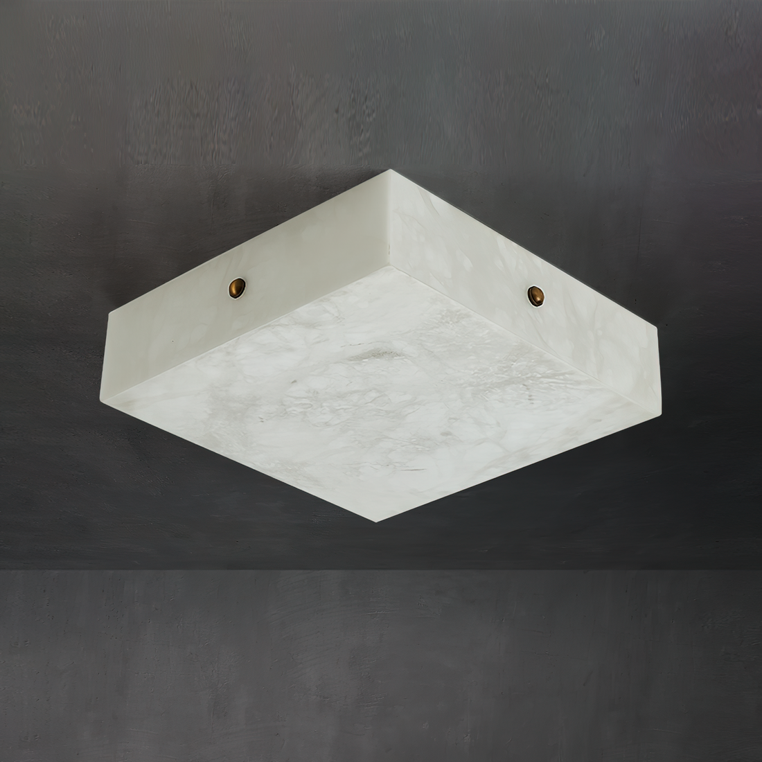 Arca Alabaster Flushmount Ceiling Light – Radilum
