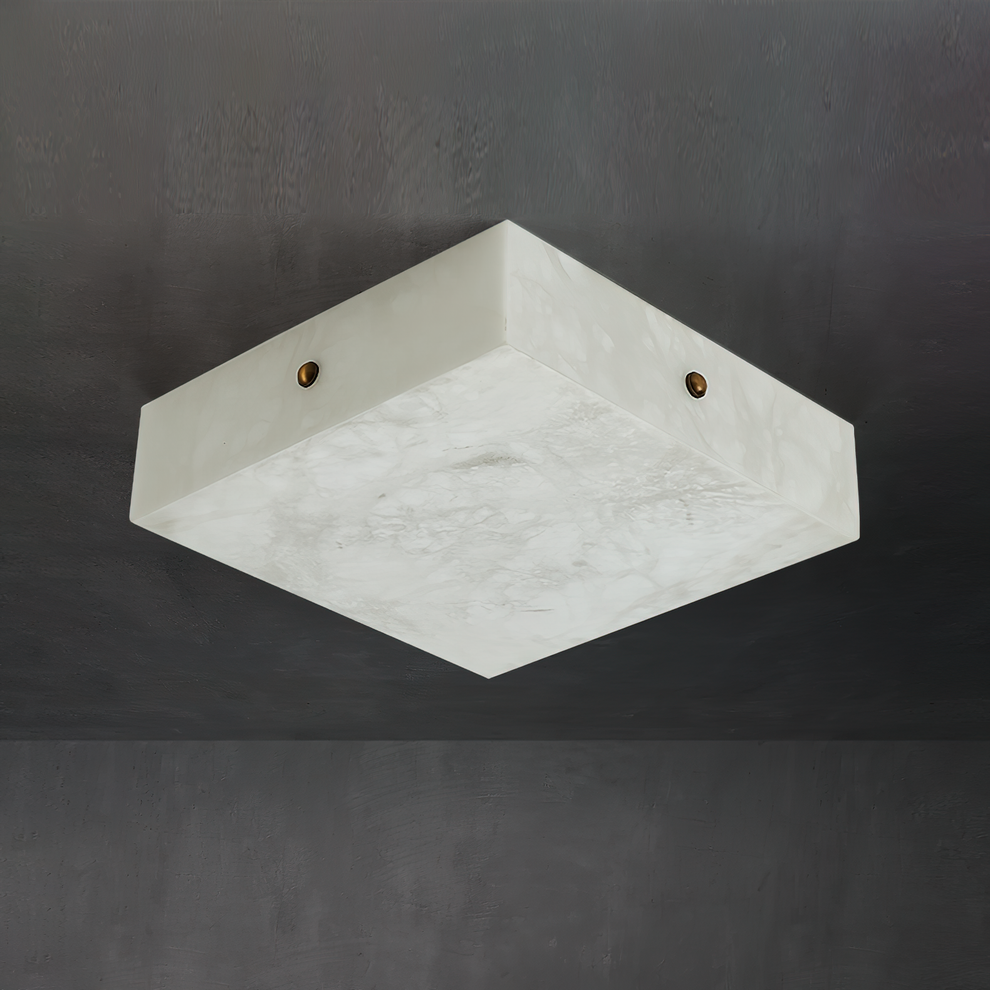 Arca Alabaster Flushmount Ceiling Light – Radilum