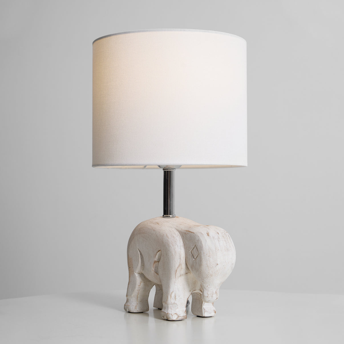 Carved Wood Animal Table Lamp – Radilum