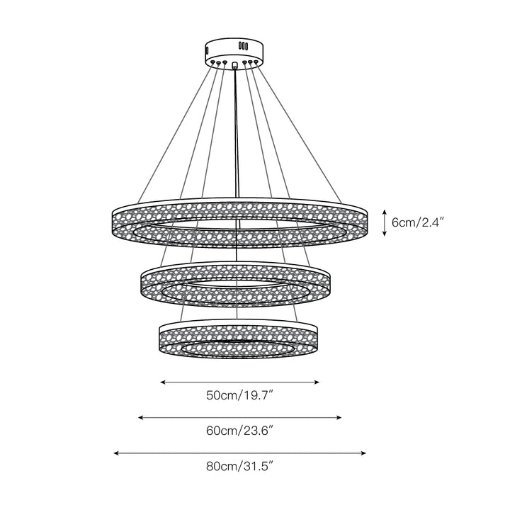Coblitz Round LED Chandelier – Radilum