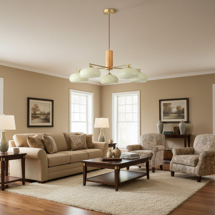 Elliptical Persimmon Chandelier – Radilum