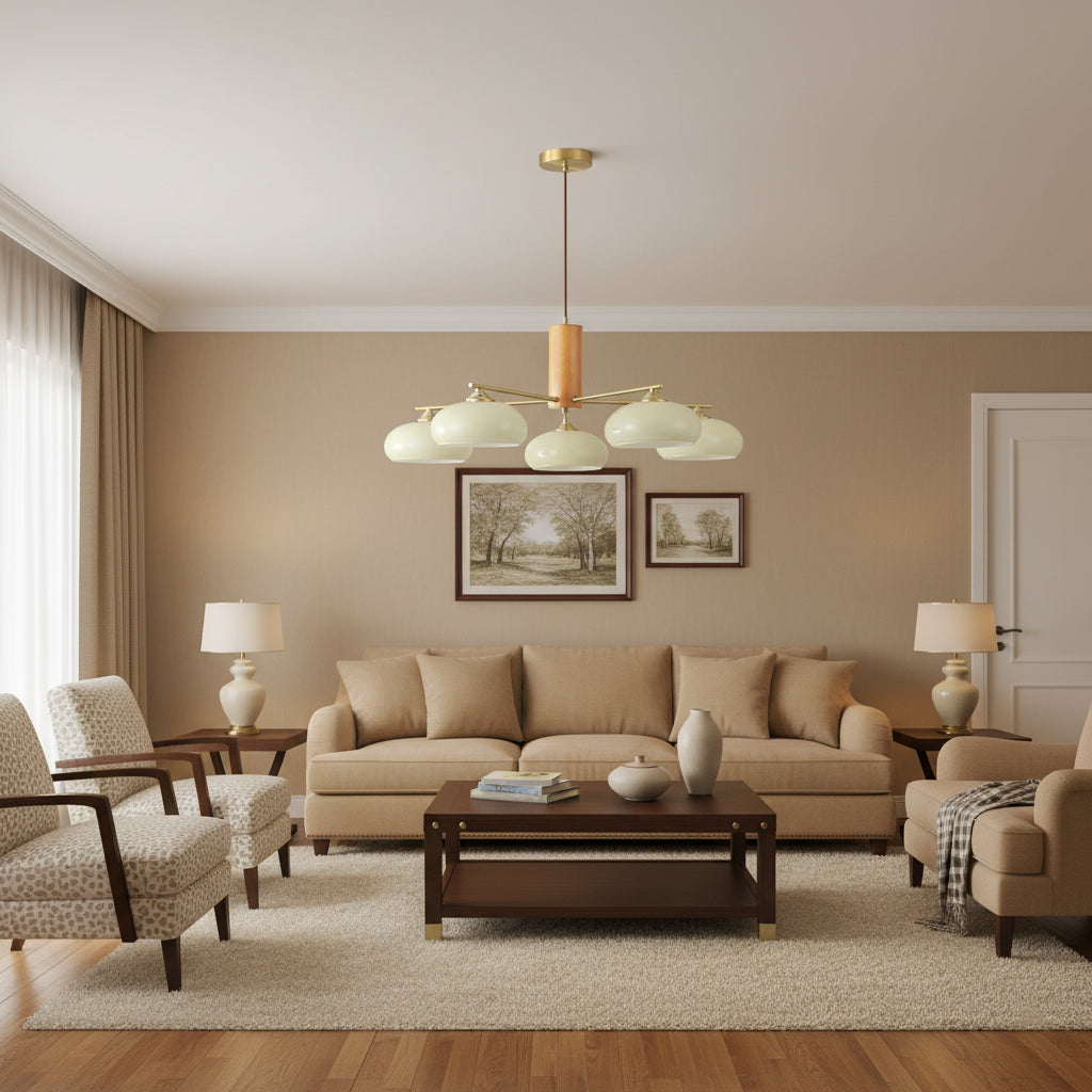 Elliptical Persimmon Chandelier – Radilum