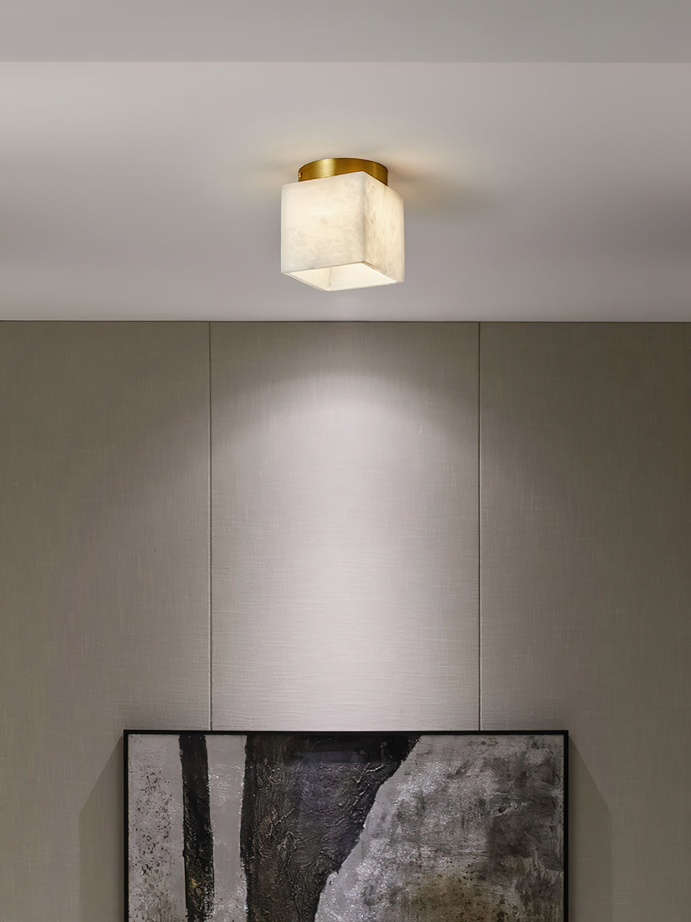 Hudson Valley Budnick Alabaster Ceiling Light – Radilum
