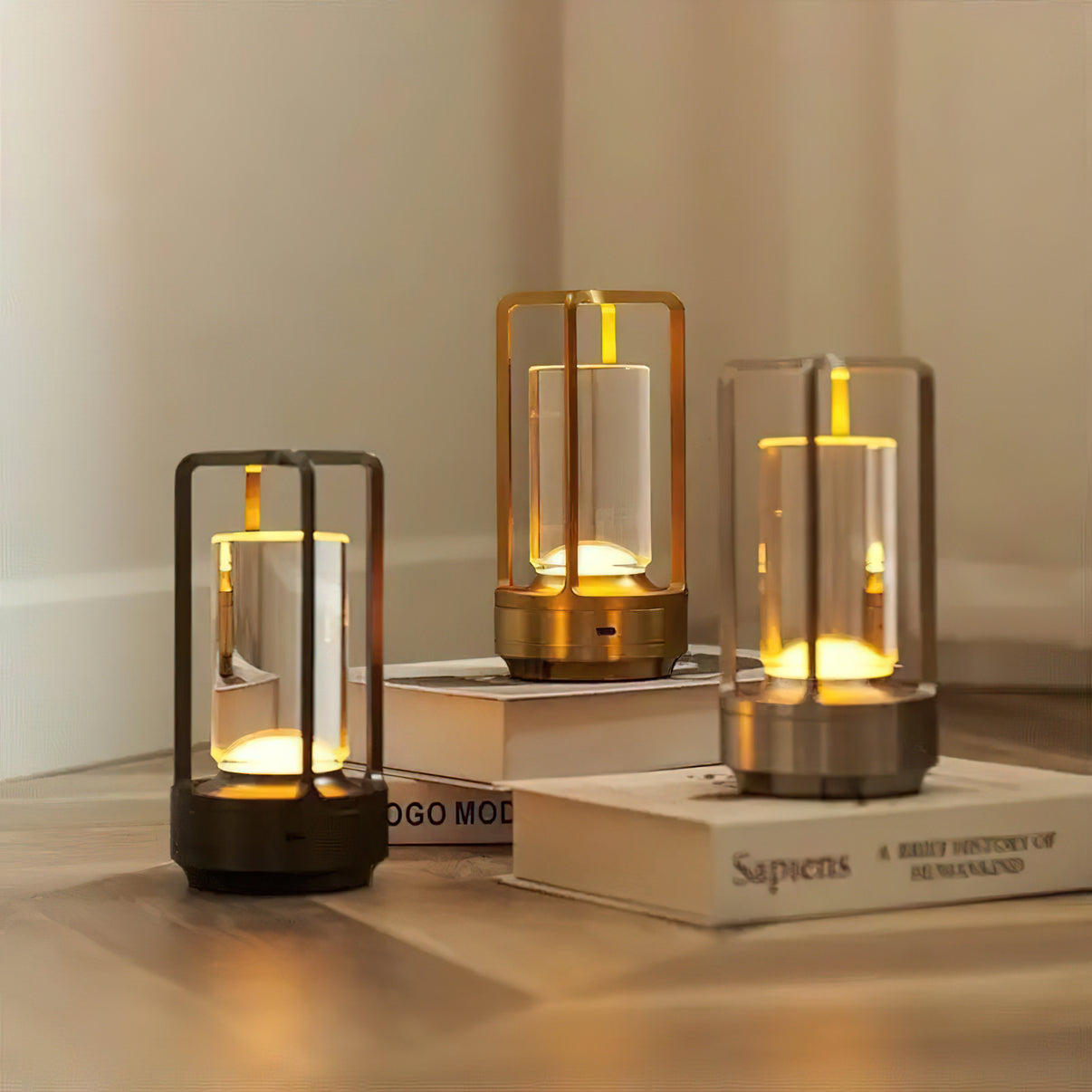 Lantern Cordless Crystal Table Lamp (built-in battery) – Radilum