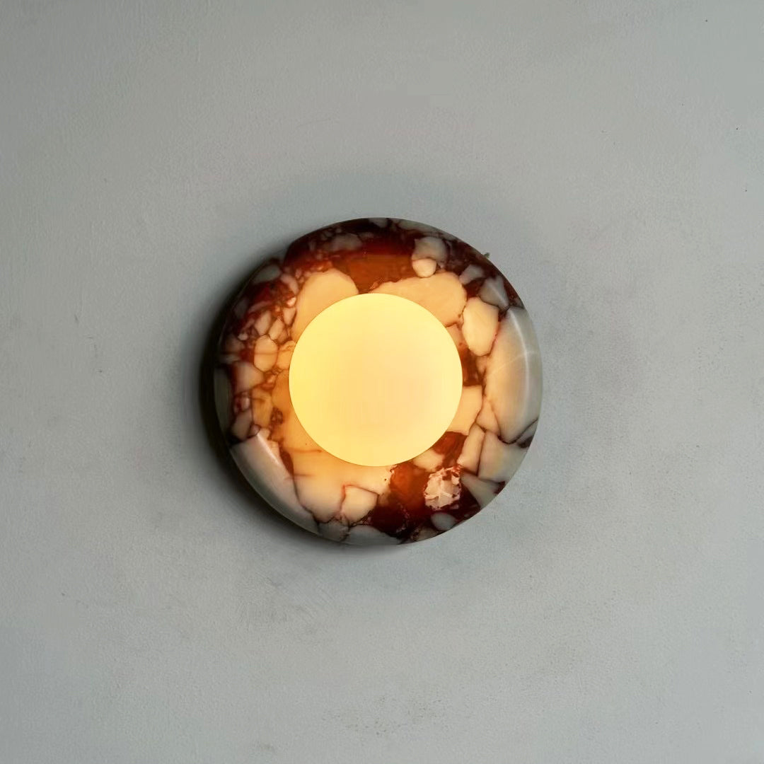 Orli Red Marble Sconce – Radilum