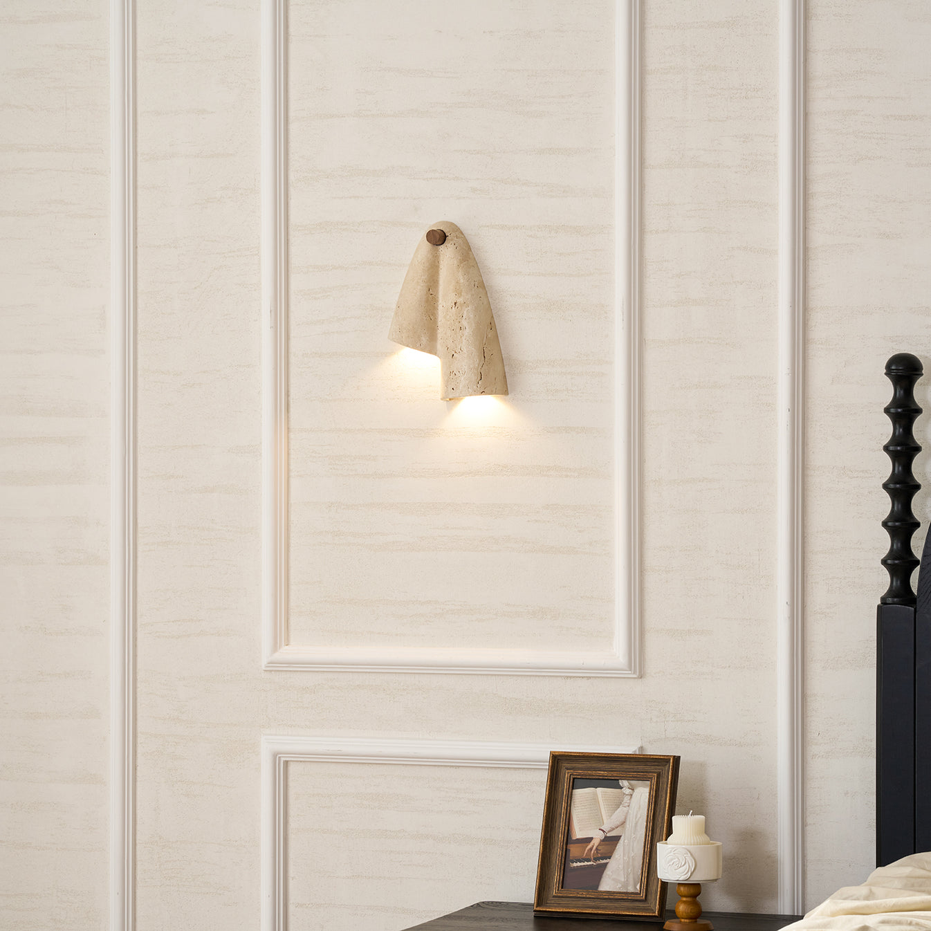 Pearlmont Travertine Wall Lamp – Radilum
