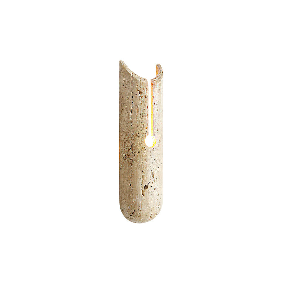 Pille Travertine Wall Lamp – Radilum