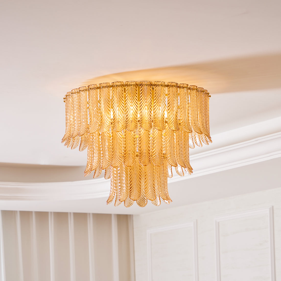 Plume Glass Ceiling Light – Radilum