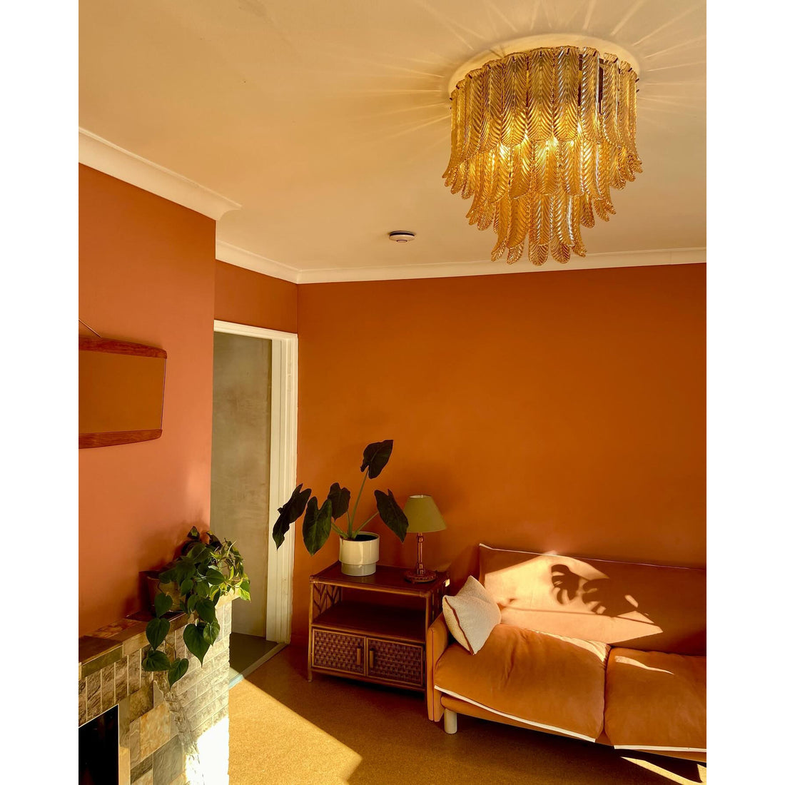 Plume Glass Ceiling Light – Radilum