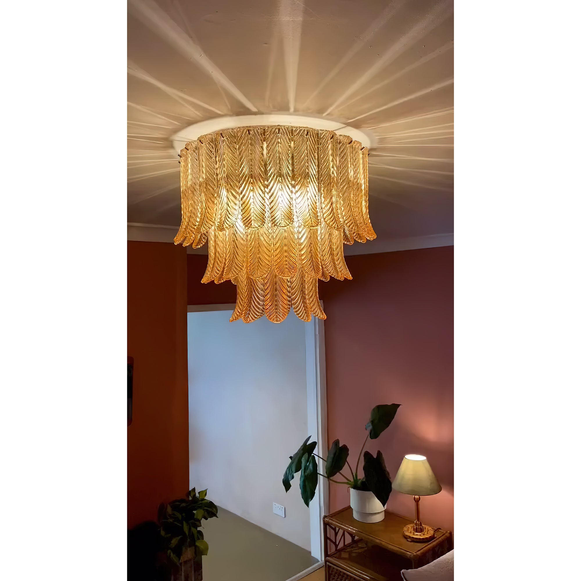 Plume Glass Ceiling Light – Radilum