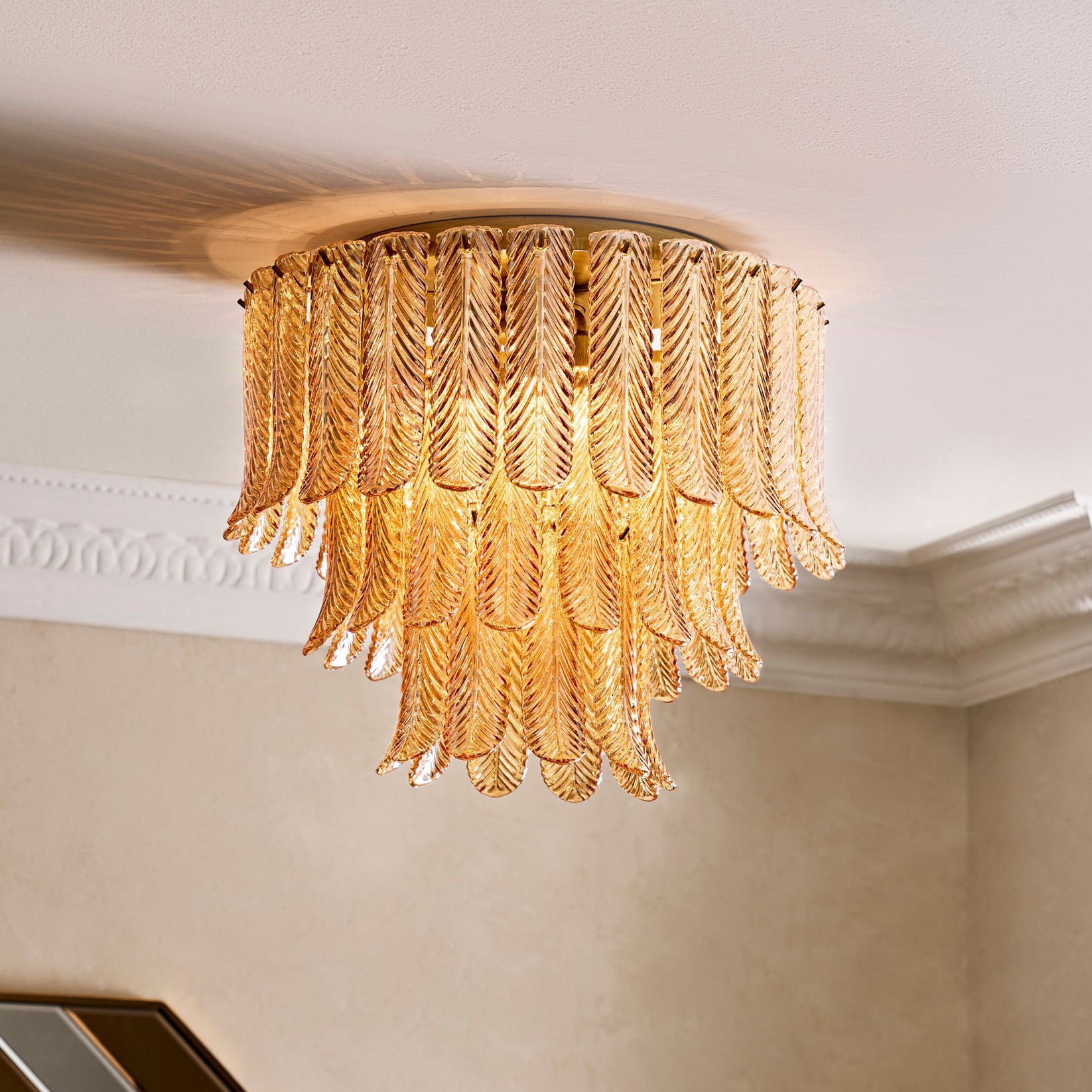 Plume Glass Ceiling Light – Radilum