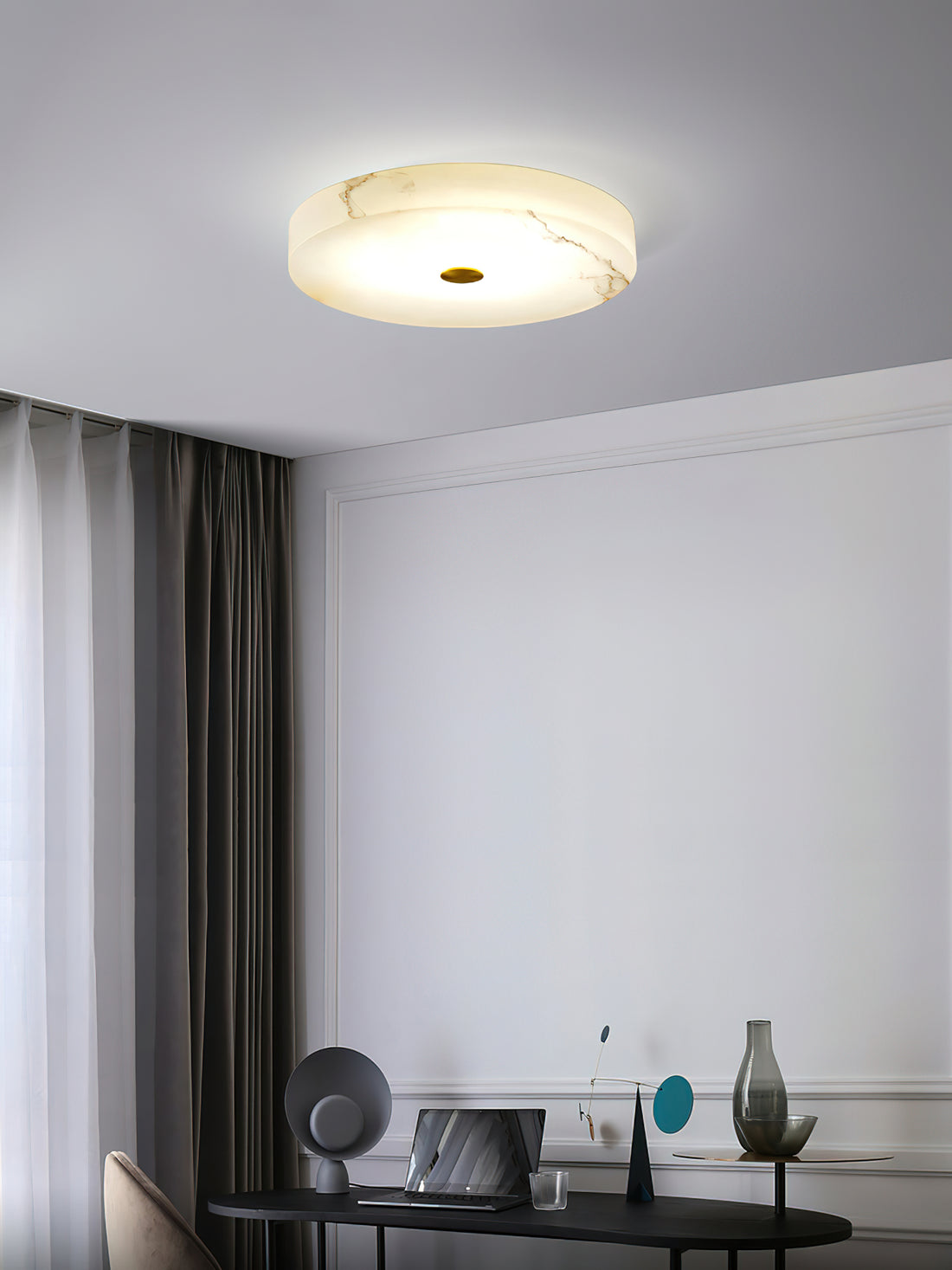 Tamoor Alabaster Ceiling Light – Radilum