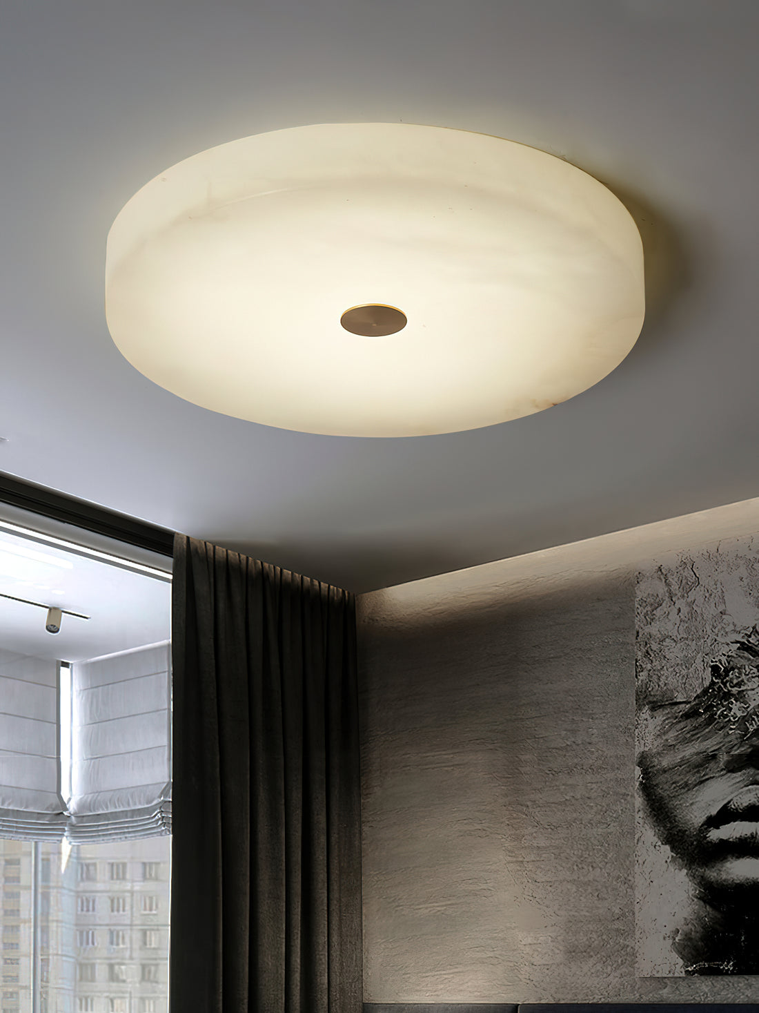 Tamoor Alabaster Ceiling Light – Radilum