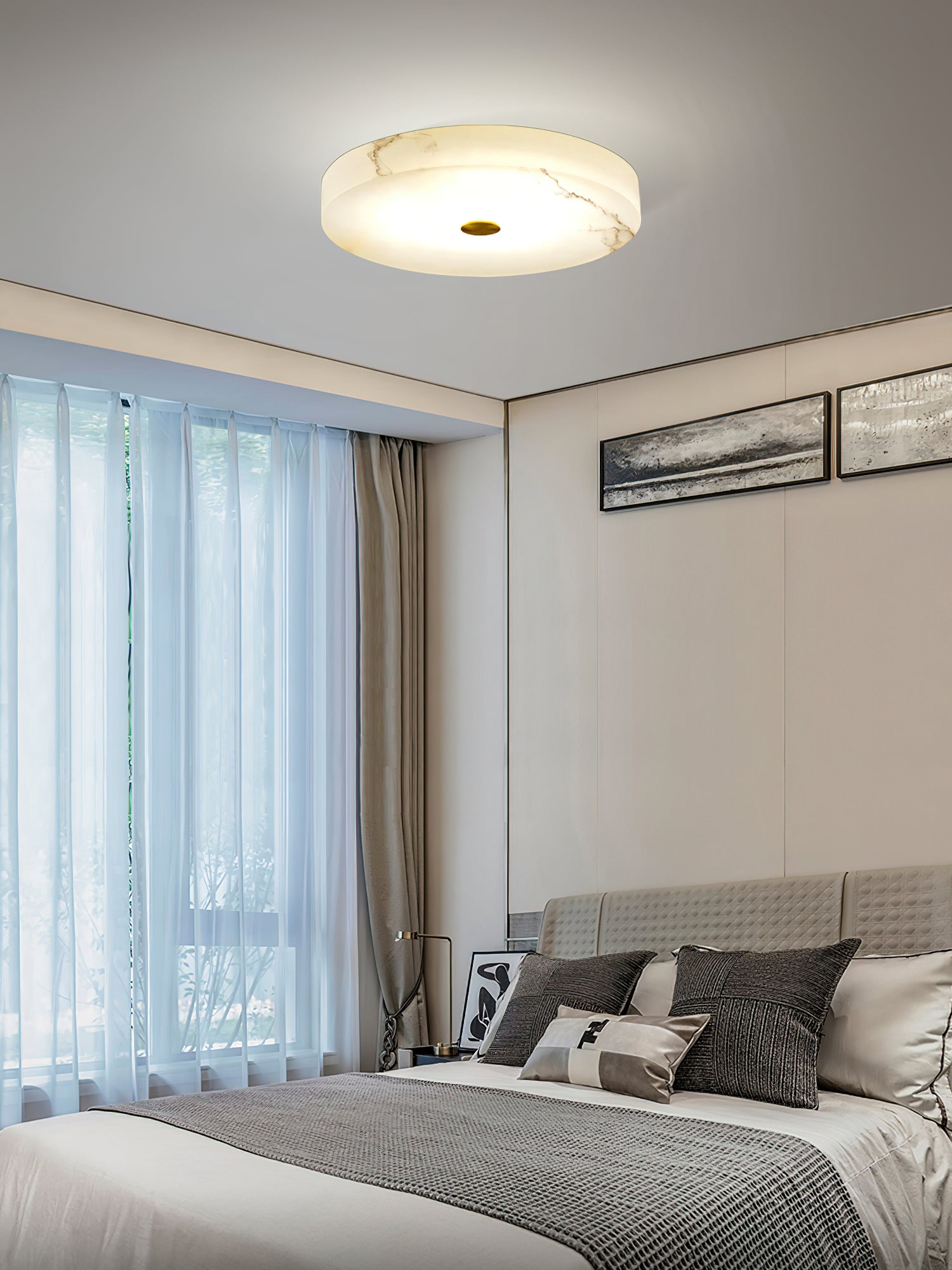 Tamoor Alabaster Ceiling Light – Radilum