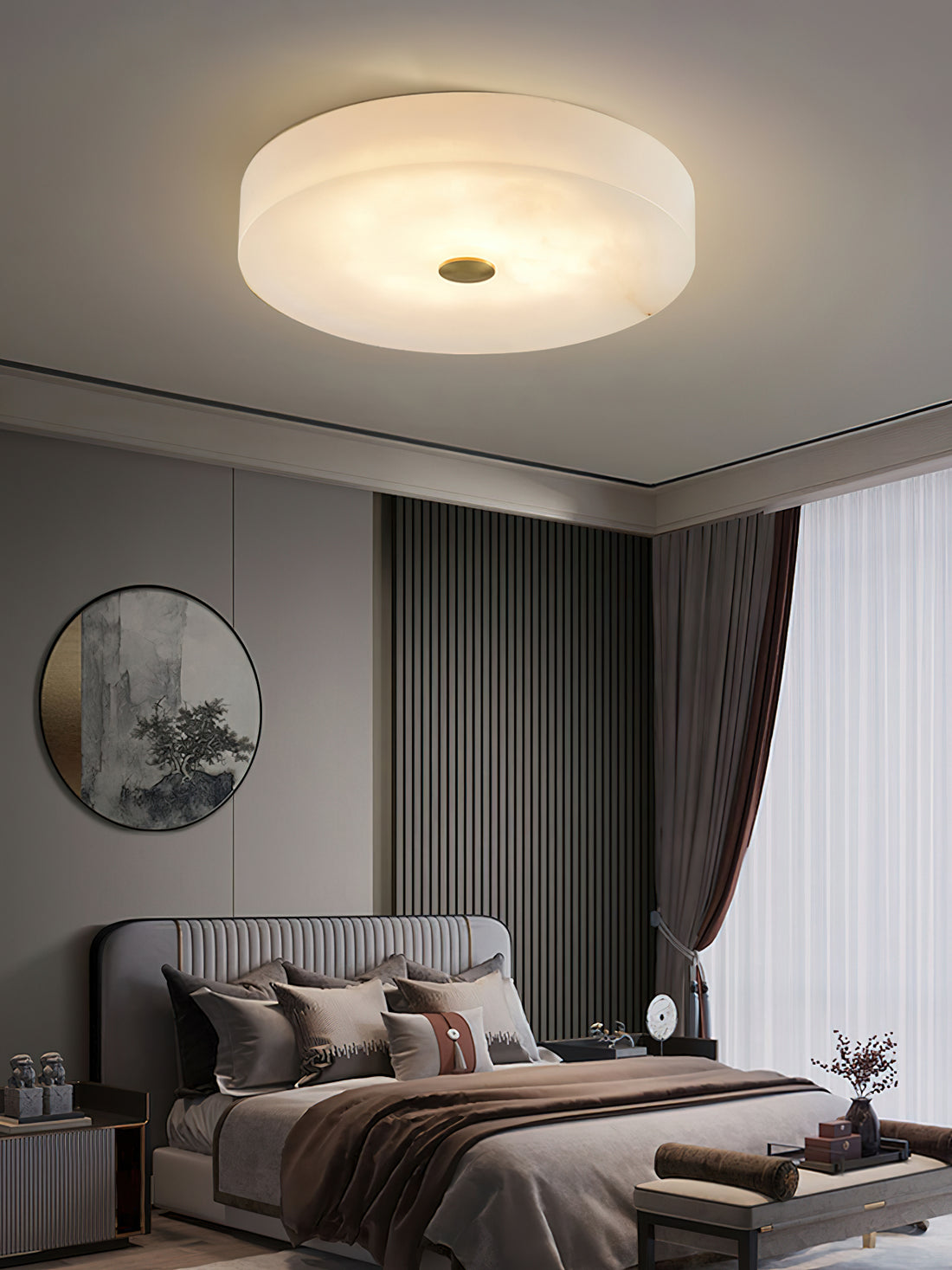 Tamoor Alabaster Ceiling Light – Radilum