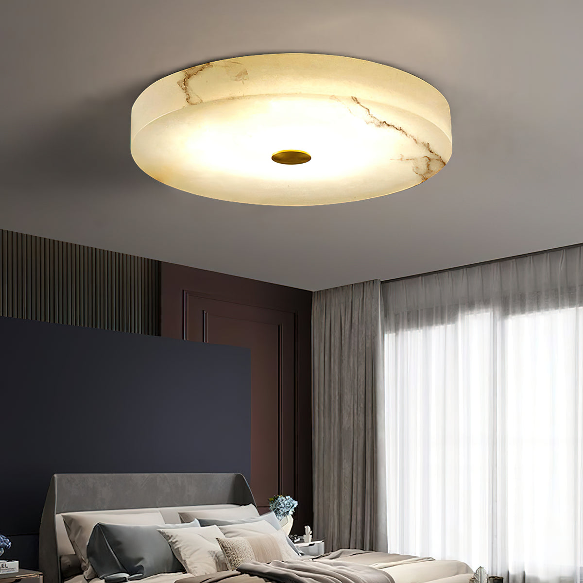 Tamoor Alabaster Ceiling Light – Radilum