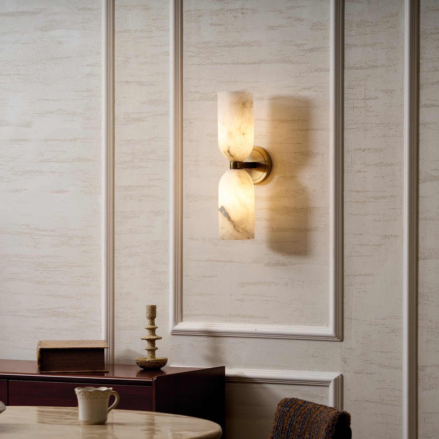 Tandem Alabaster Wall Lamp – Radilum