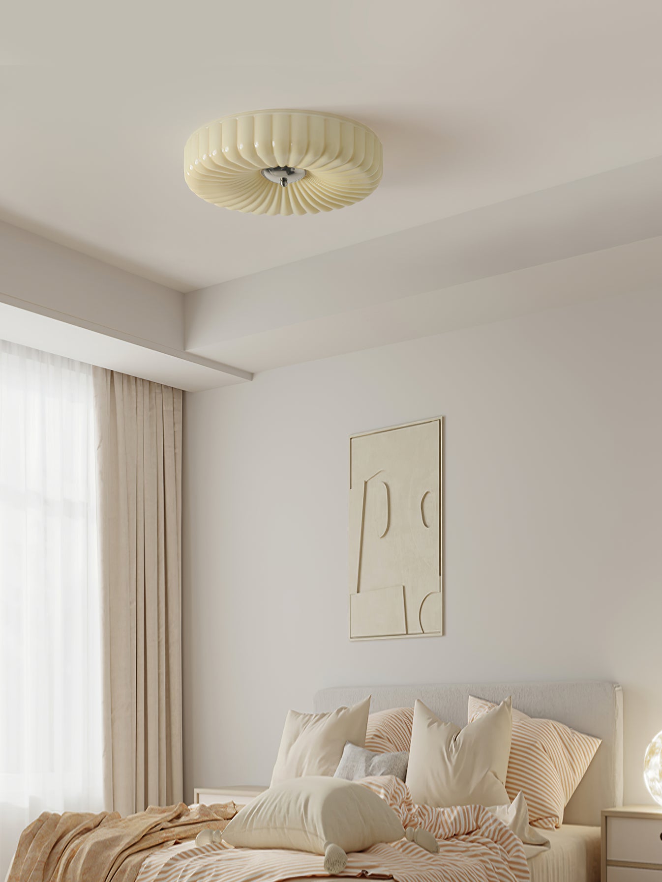 Willa Glass Flush Mount Ceiling Light – Radilum