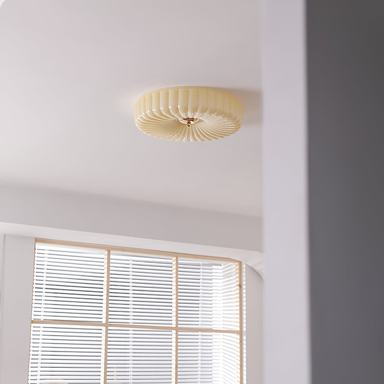 Willa Glass Flush Mount Ceiling Light – Radilum